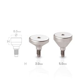Healing Abutment / Healing Cap - Height 4mm compatible with Isomed ...